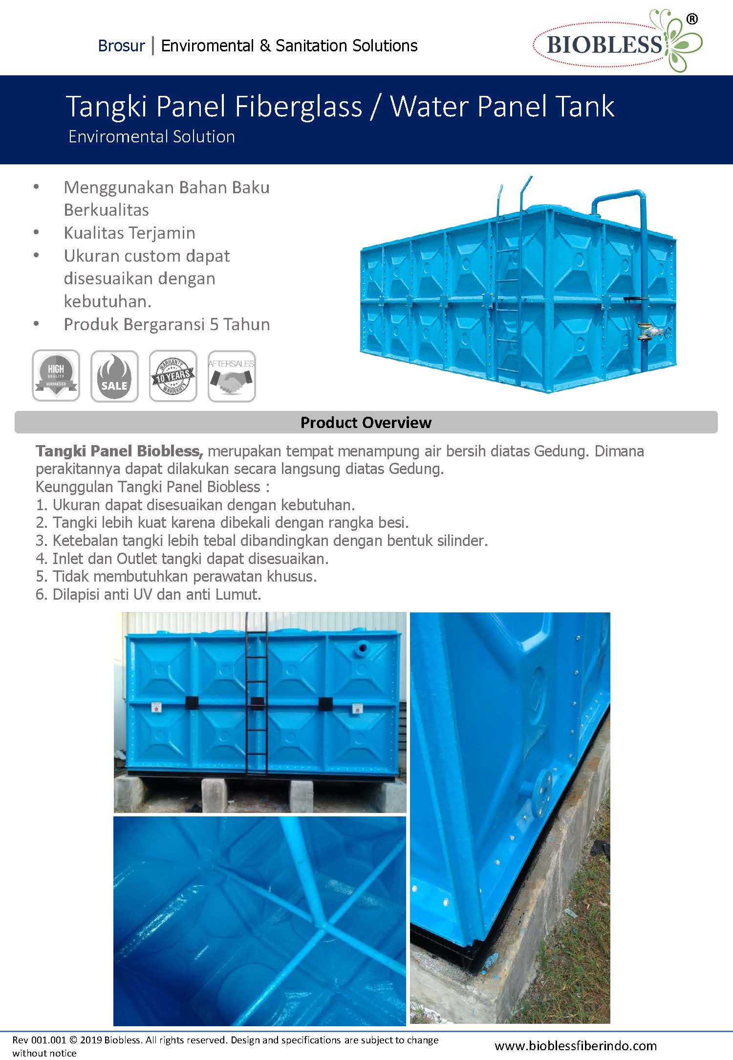Tangki Air - BIOBLESS FIBERINDO